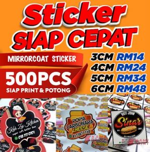 Sticker Cepat Siap Sepantas 1 Jam Dengan Kami Print